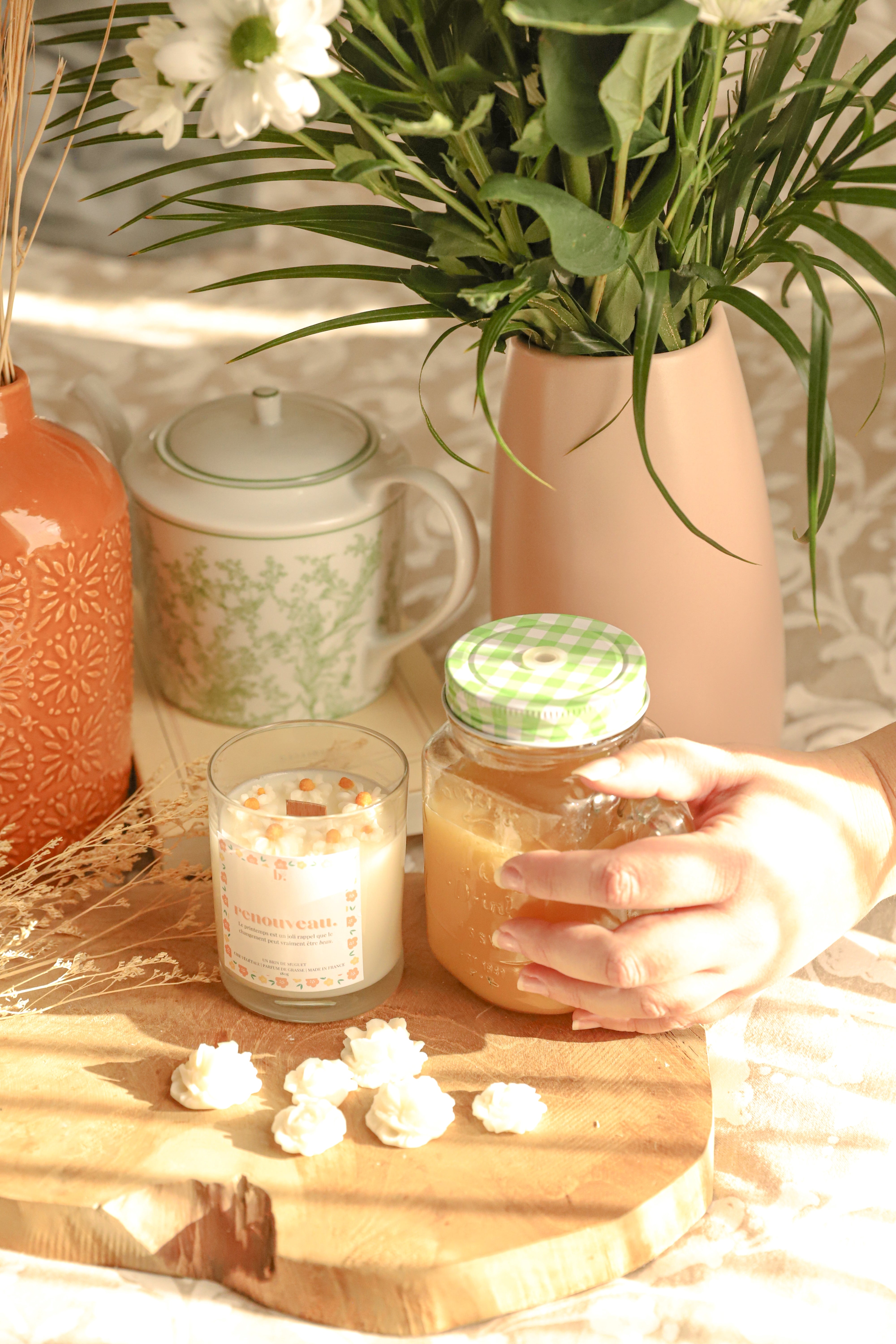 Les Bienfaitrices | Bougies mantras Good Vibes à base de cire végétale