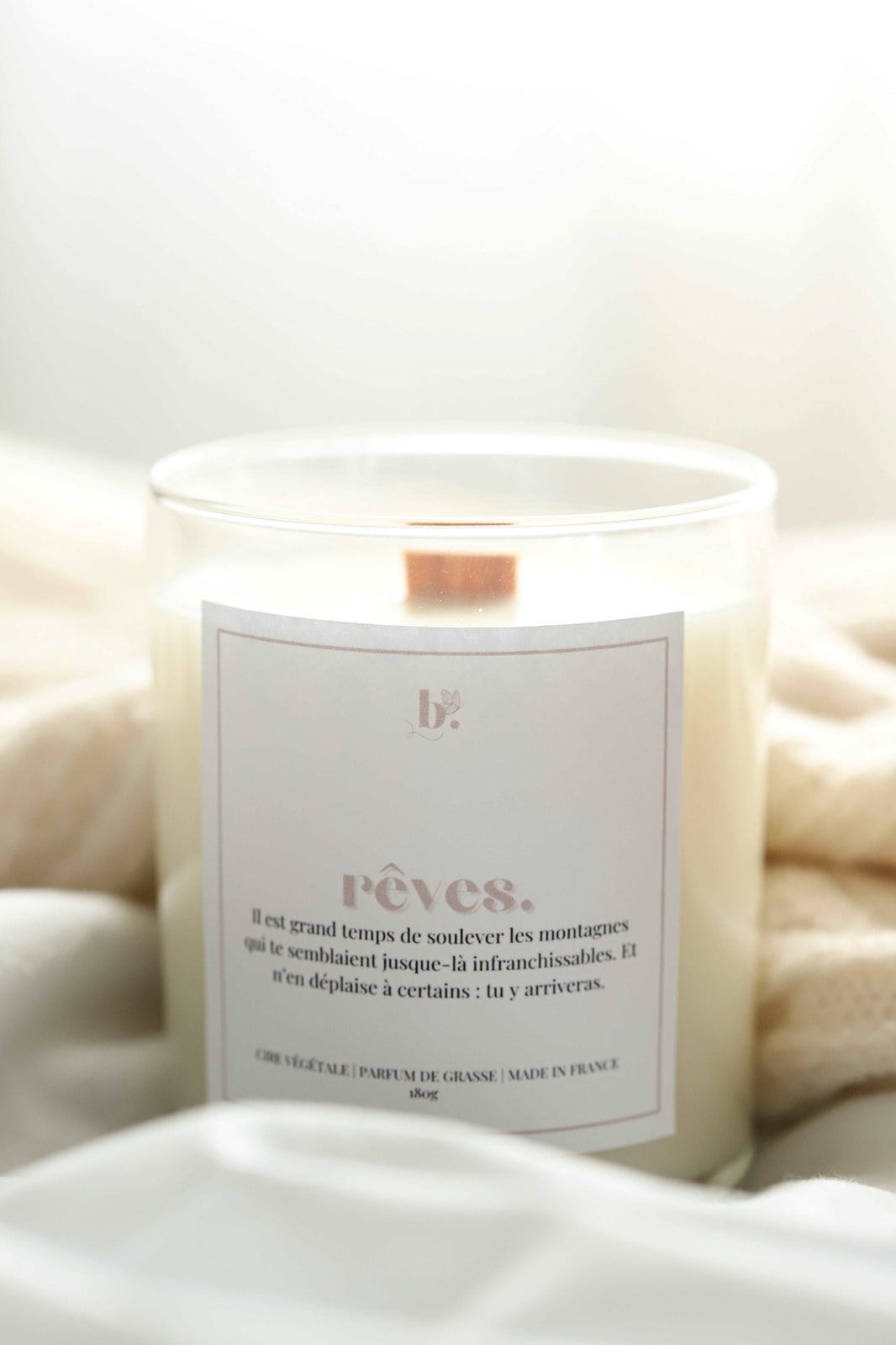 Les Bienfaitrices | Bougies mantras Good Vibes à base de cire végétale