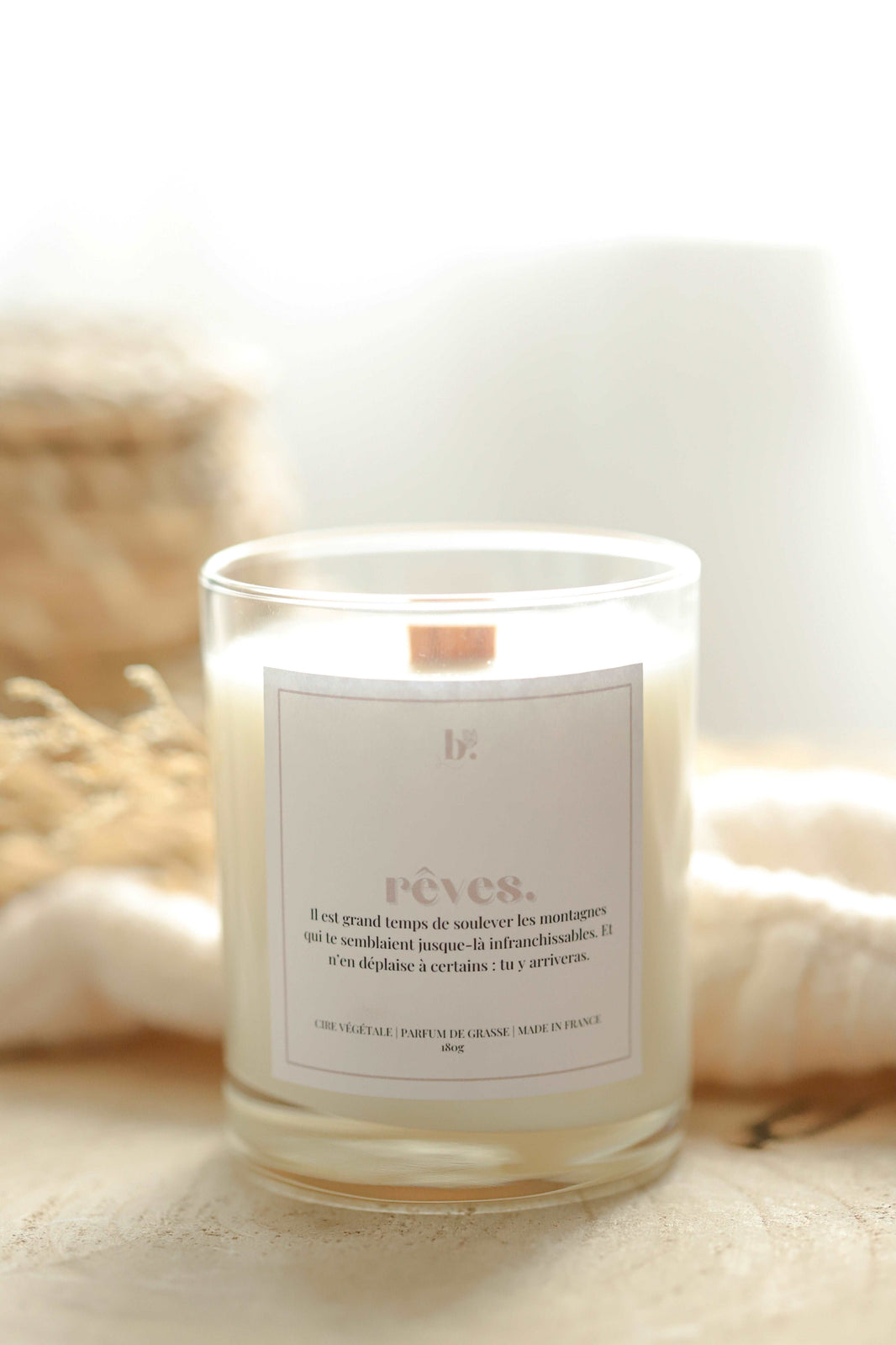 Les Bienfaitrices | Bougies mantras Good Vibes à base de cire végétale